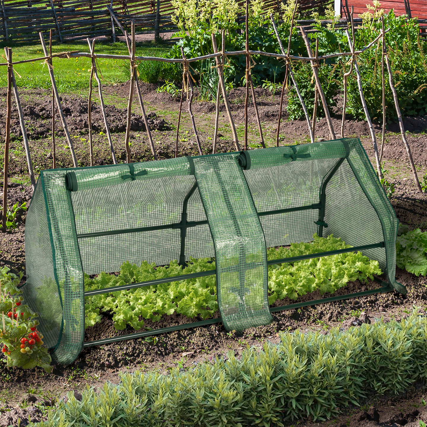 Groene tuinkas 120 cm lang | ID Market
