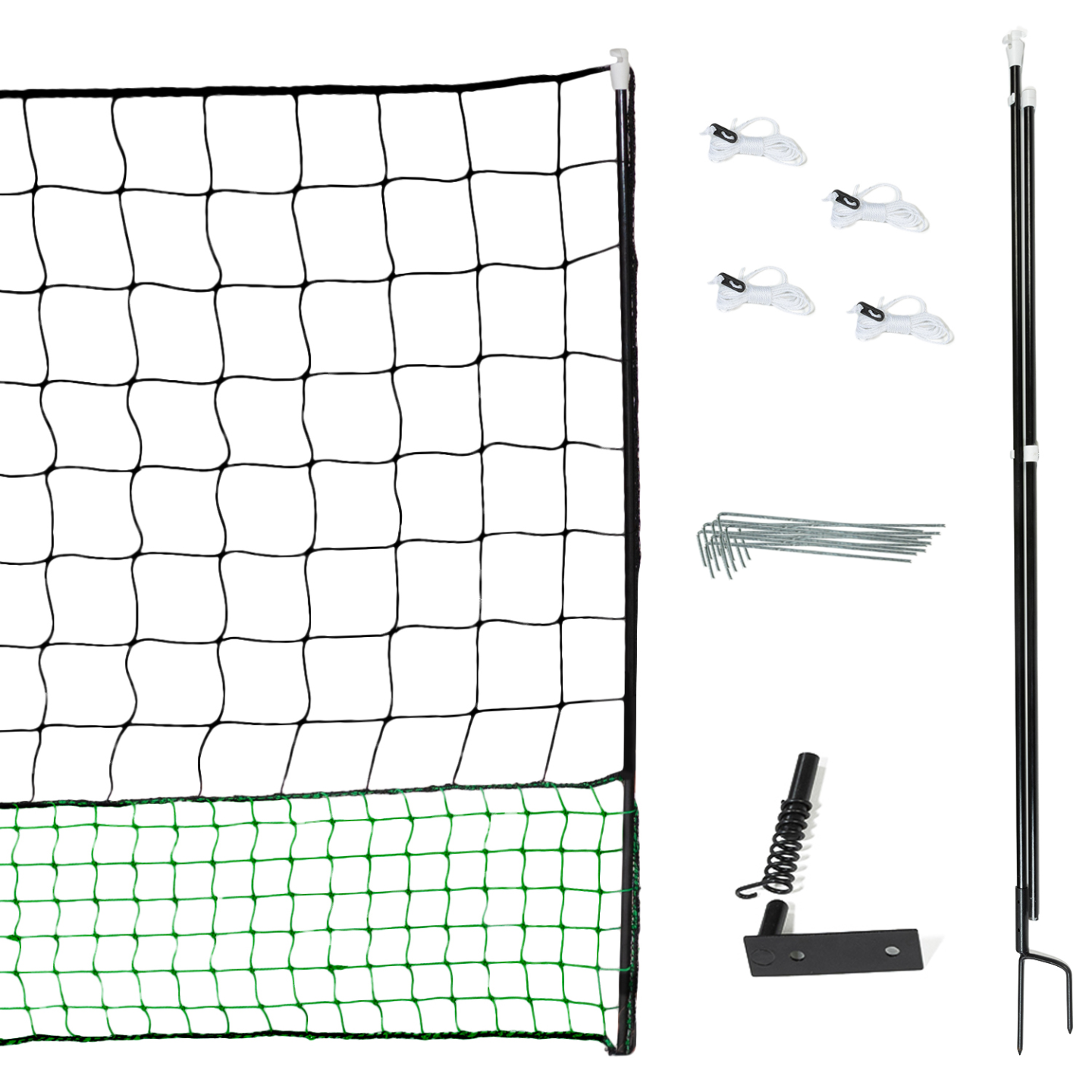 Filet pour poules pas cher 12 m avec porte 6 piquets | ID Market