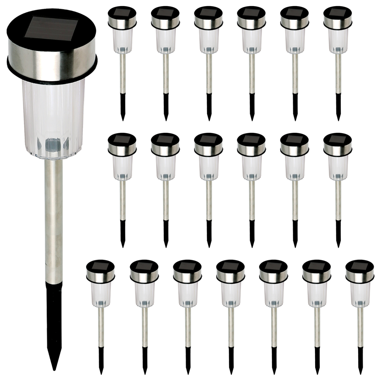 Günstige LED Solar Gartenpoller - 20er Pack | ID Market