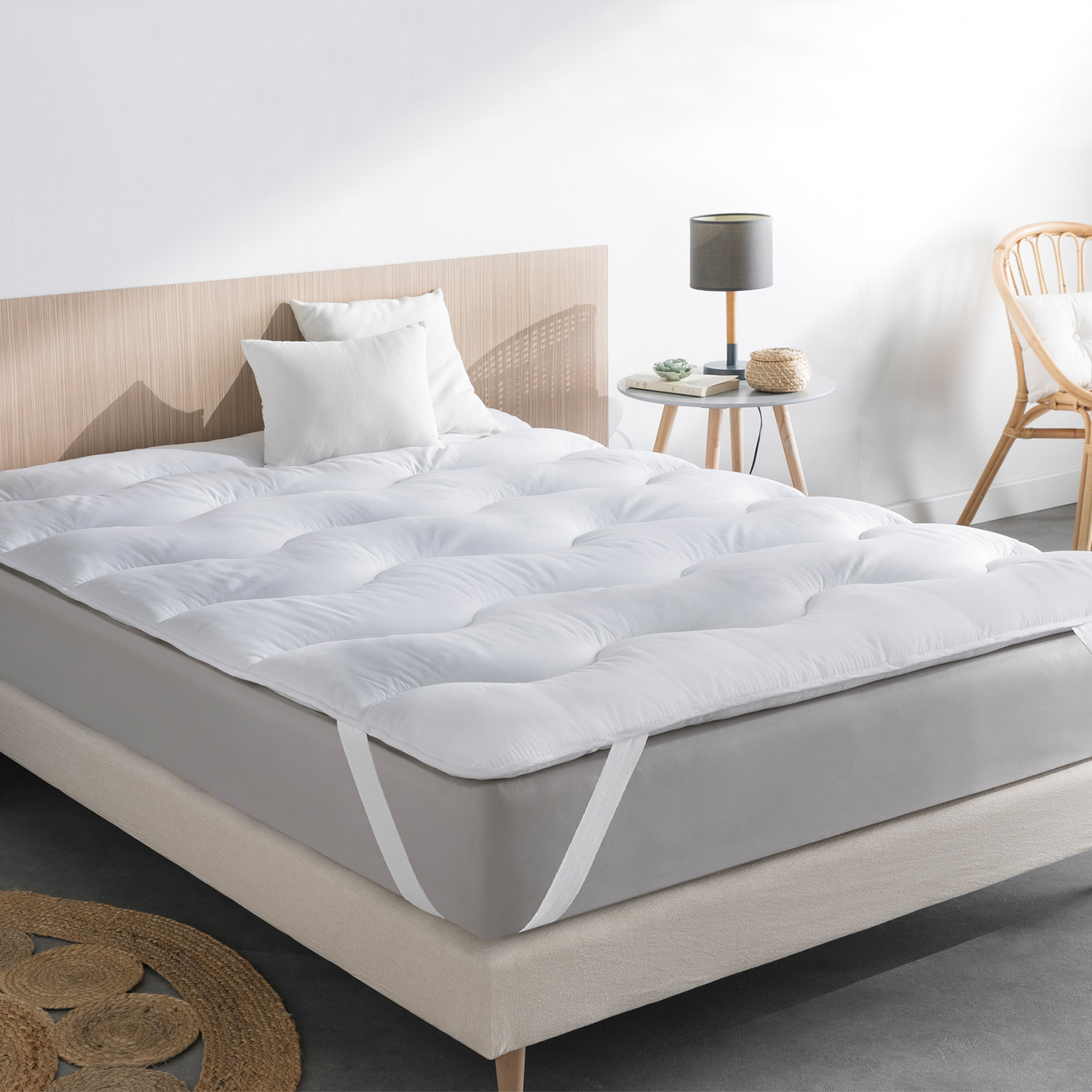 Surmatelas 140x190cm pas cher épaisseur 3 cm | ID Market