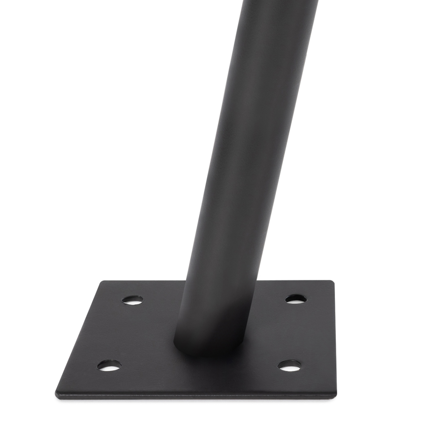 Mâts pour voile d'ombrage en acier noir - Lot de 2 poteaux | ID Market