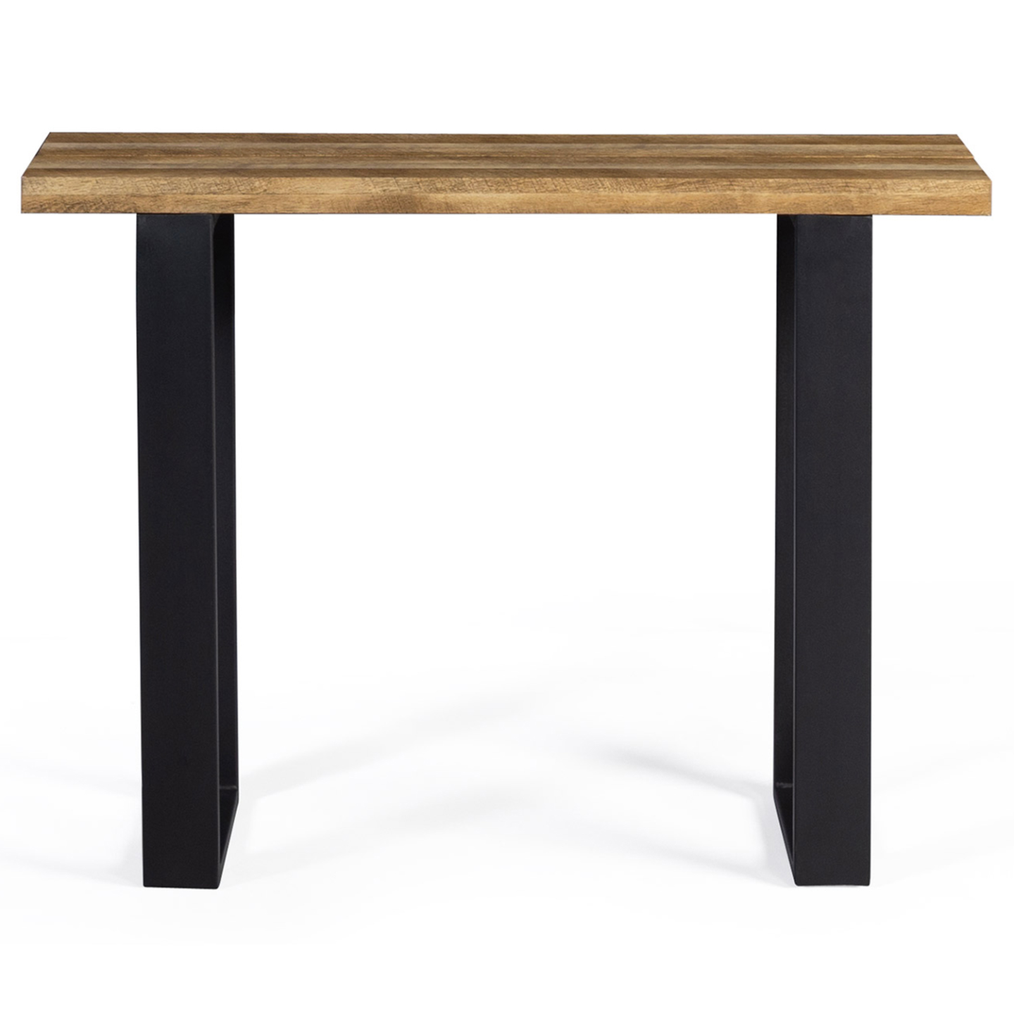 Console d’entrée métal noir et bois - BLANCA | ID Market