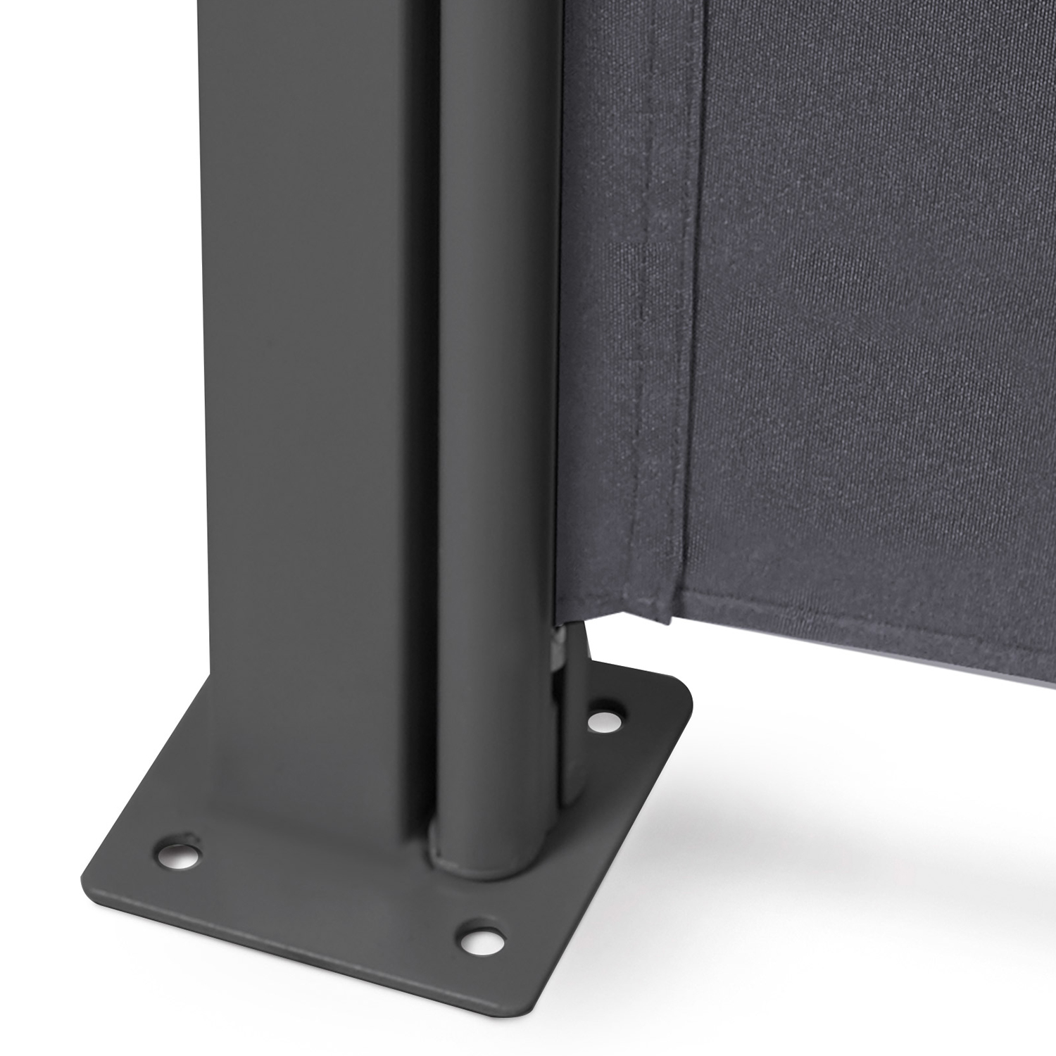 Paravent extérieur rétractable pas cher gris hauteur 2m | ID Market