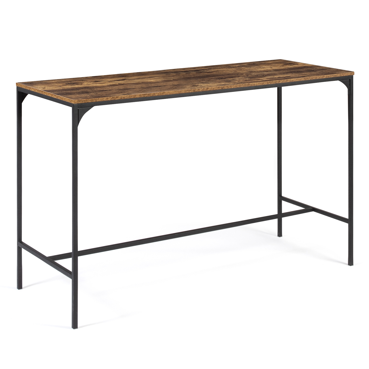 Table haute avec tabourets x6 style industriel effet vieilli - DAYTON ...