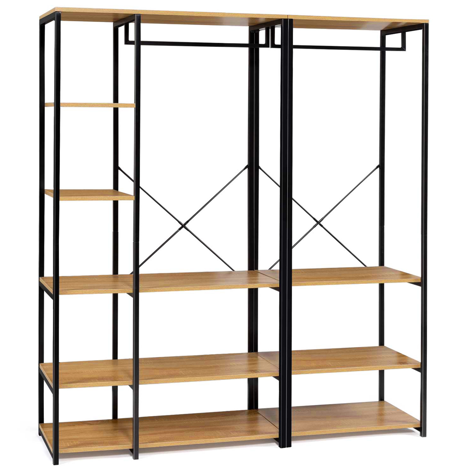 Dressing ouvert modulable pas cher style industriel 150 cm - DETROIT ...