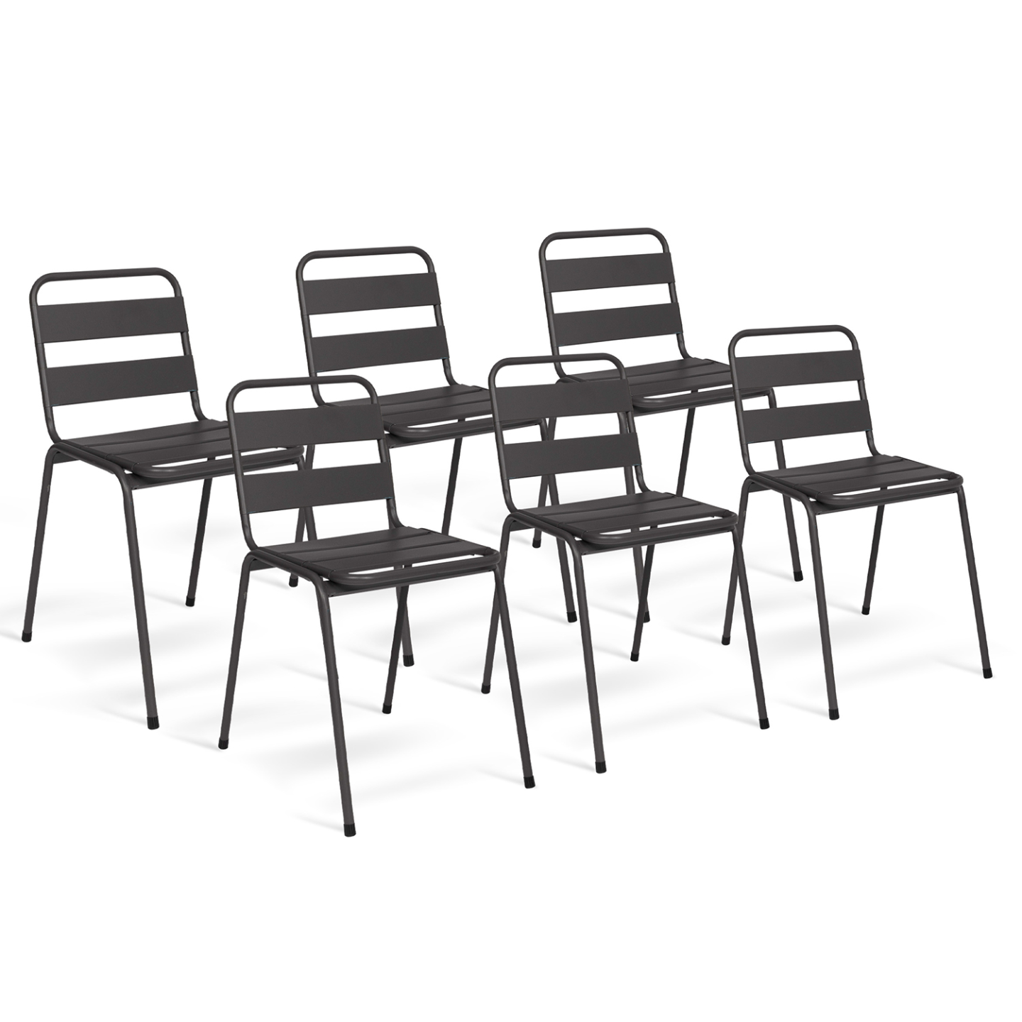 Chaises de jardin en acier - IDMarket.com