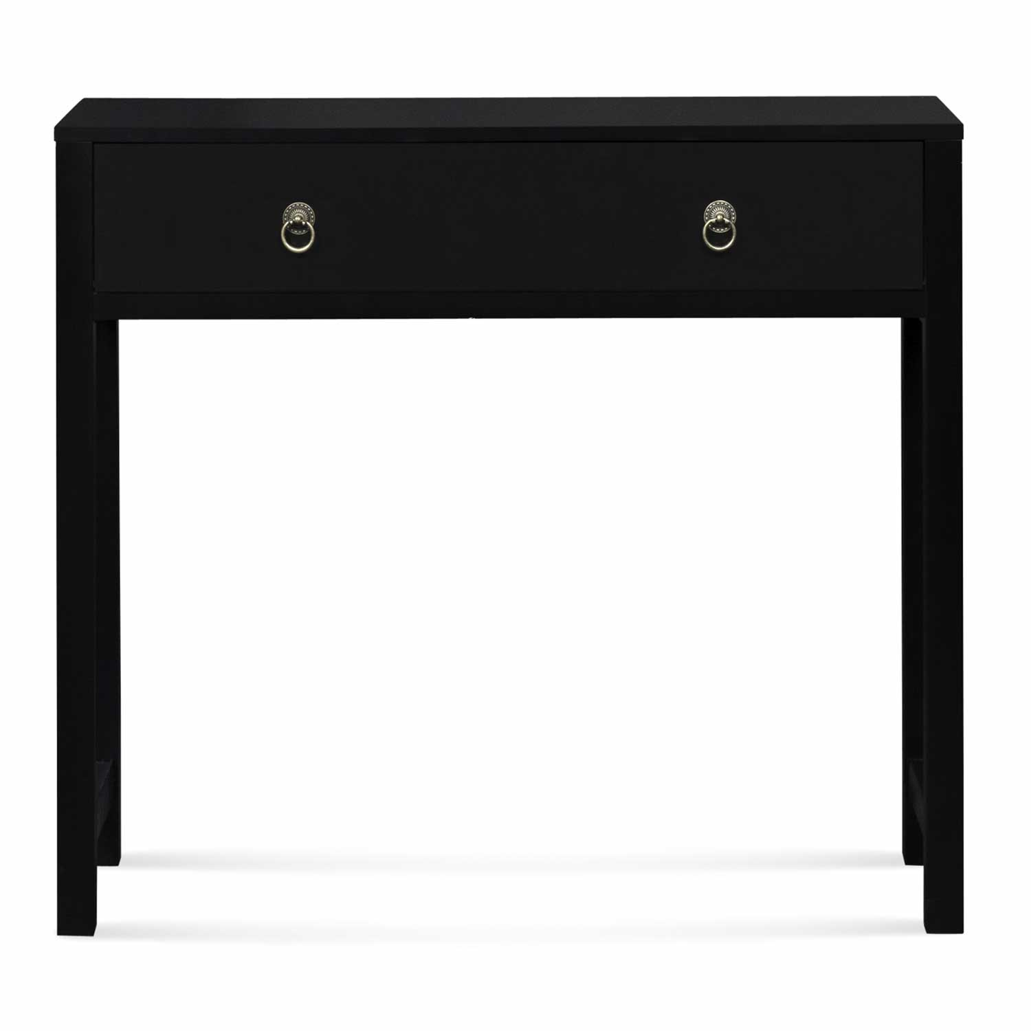 Console style asiatique en bois noir 1 tiroir - YANG | ID Market