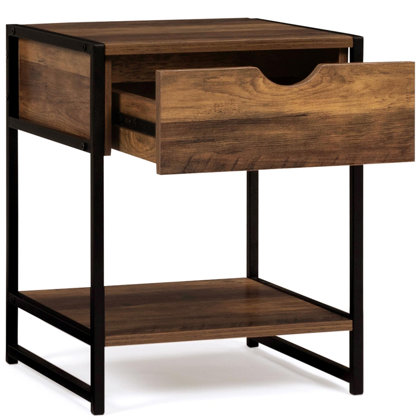 Table Chevet Bois Foncé