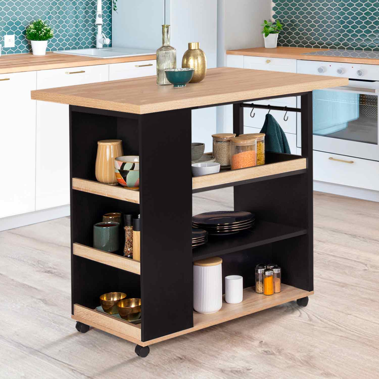 Ilot central pas cher pour cuisine - IDMarket.com (2)