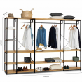 Dressing ouvert modulable pas cher style industriel 167 cm - DETROIT ...