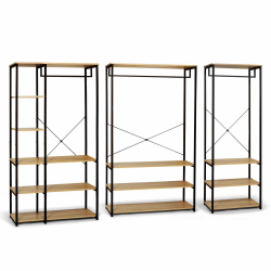 Dressing ouvert modulable pas cher style industriel 167 cm - DETROIT ...