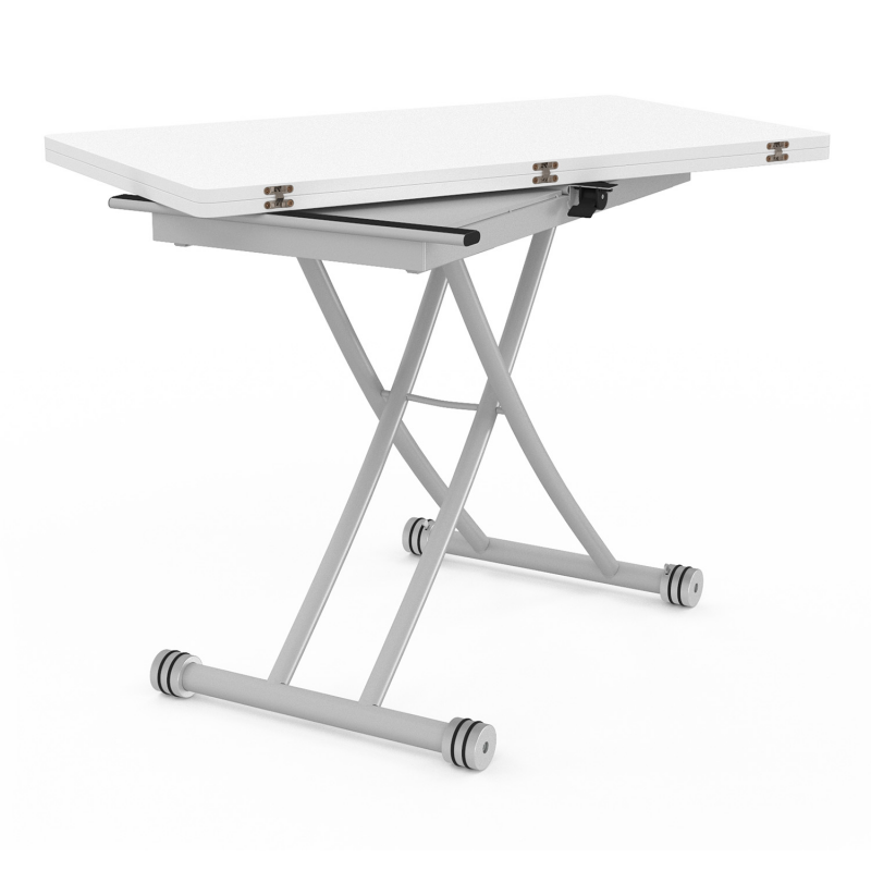 Table basse transformable en table à manger blanche - URBANA | ID Market