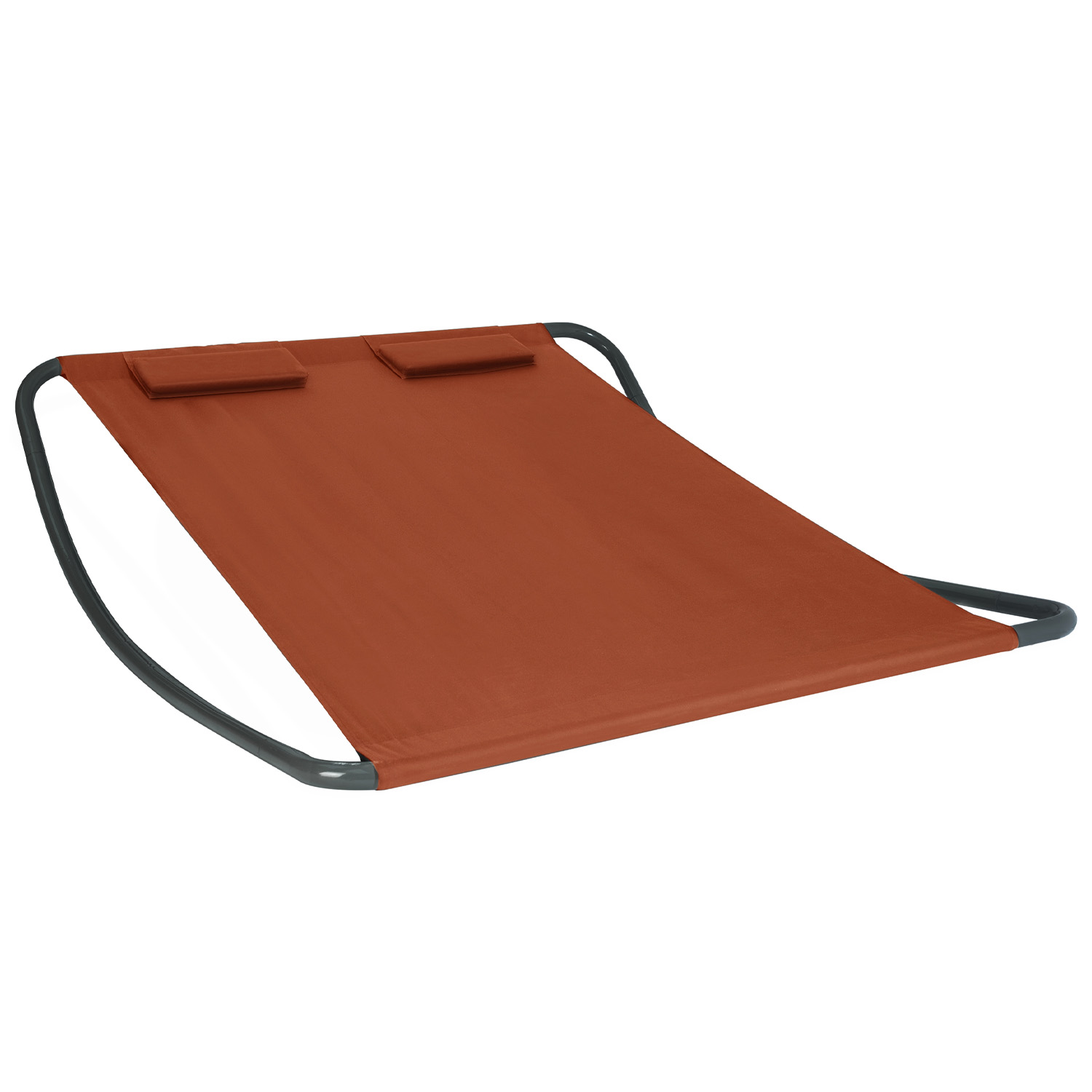 Lit bain de soleil double terracotta| ID Market