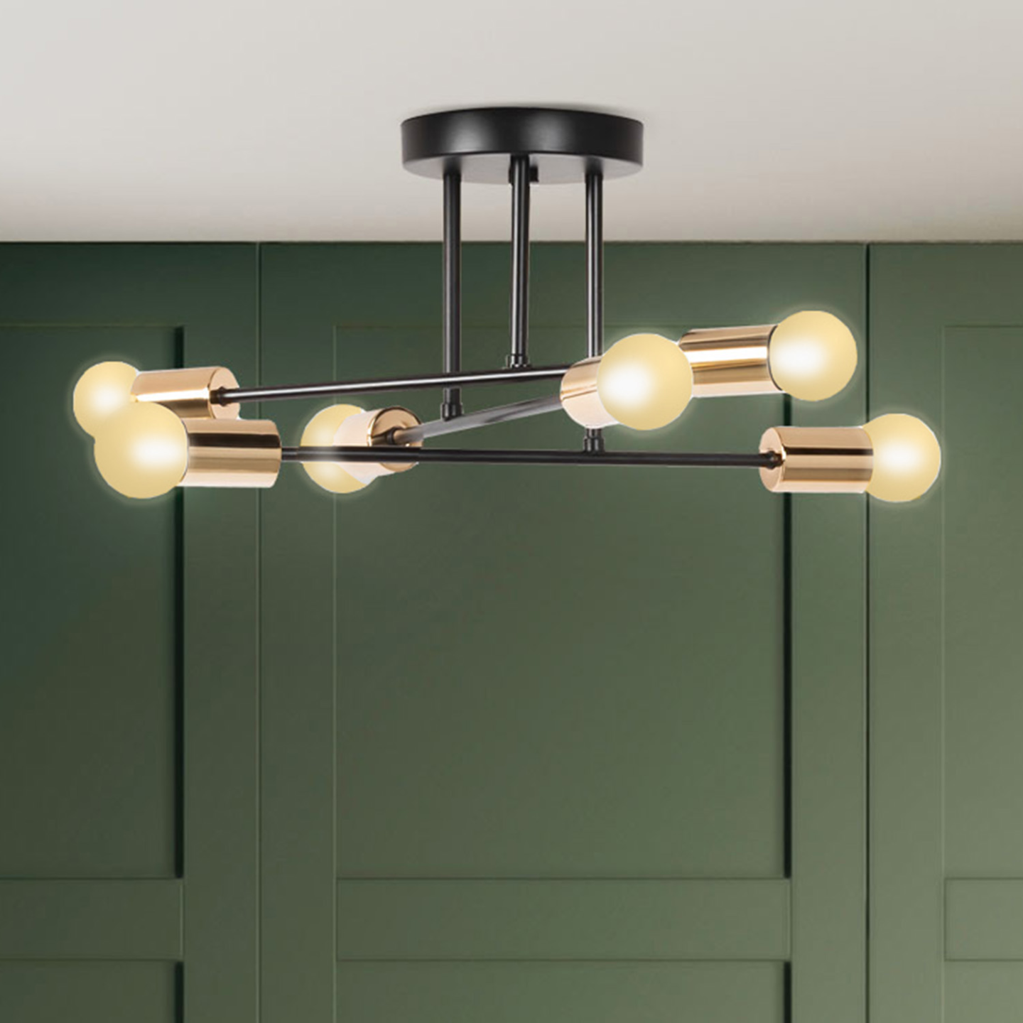 Goedkope 3-vertakking industriële plafondlamp | ID Market