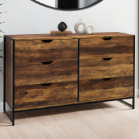 Commode XXL design industriel avec 6 tiroirs - HAWKINS | ID Market