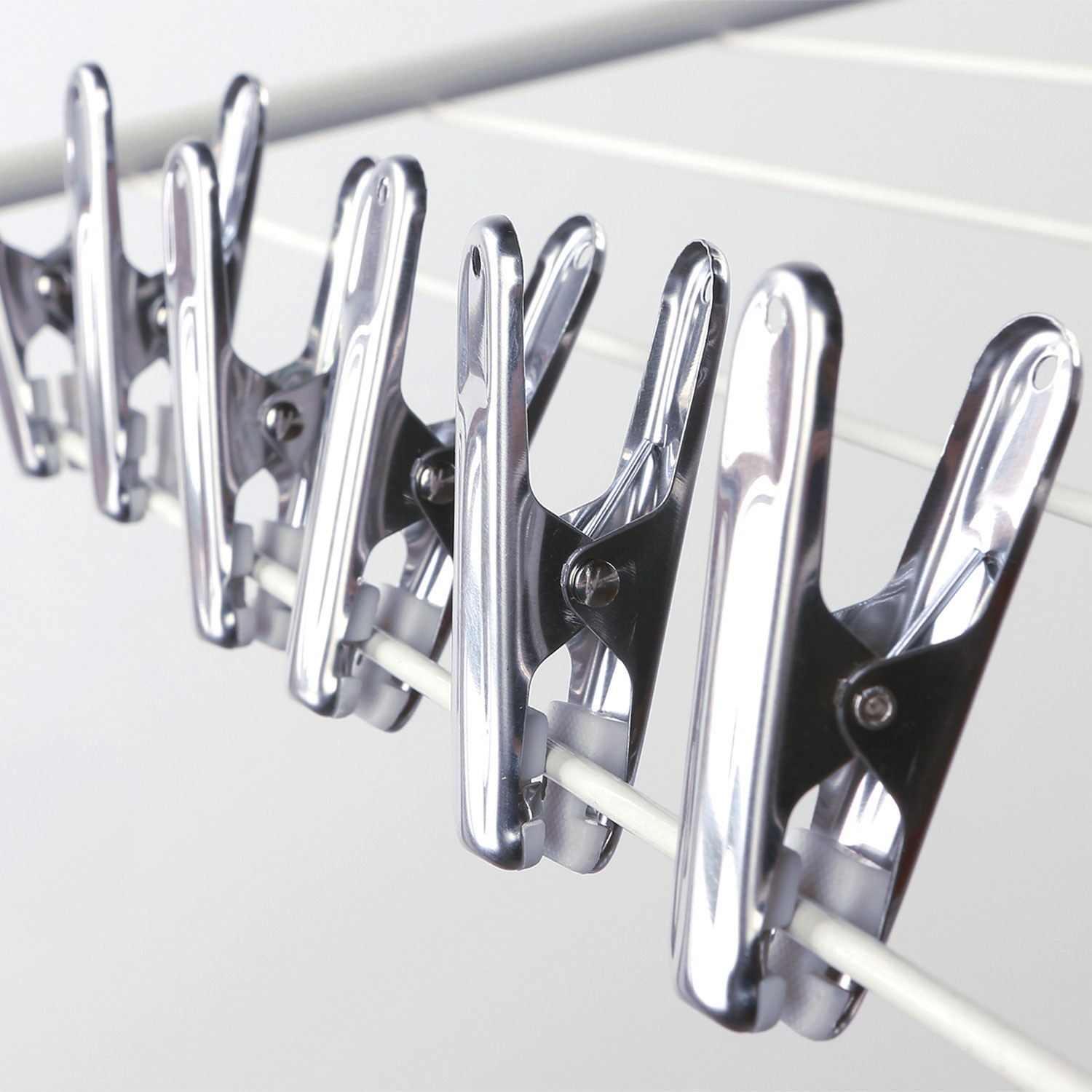 Pinces à linge en inox - 40 épingles incassables | ID Market