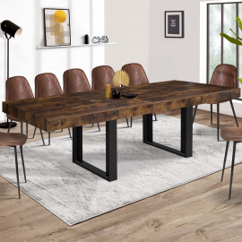 Table à manger extensible 12 personnes pas cher - IDMarket.com