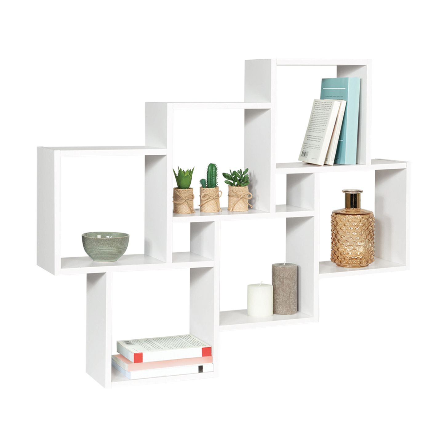 Günstiges weißes Wandregal Würfel - LUCAS | ID Market