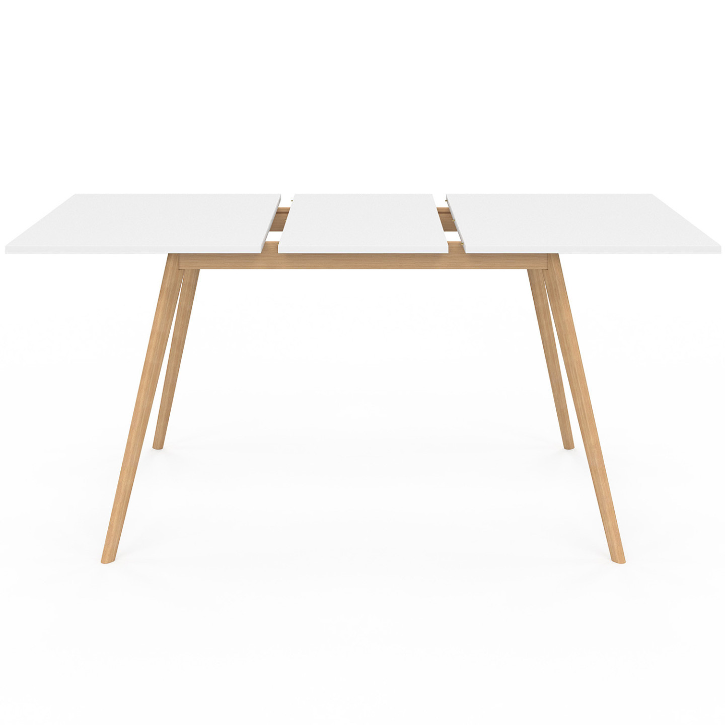 Table scandinave extensible blanche 4-8 personnes pas cher | ID Market