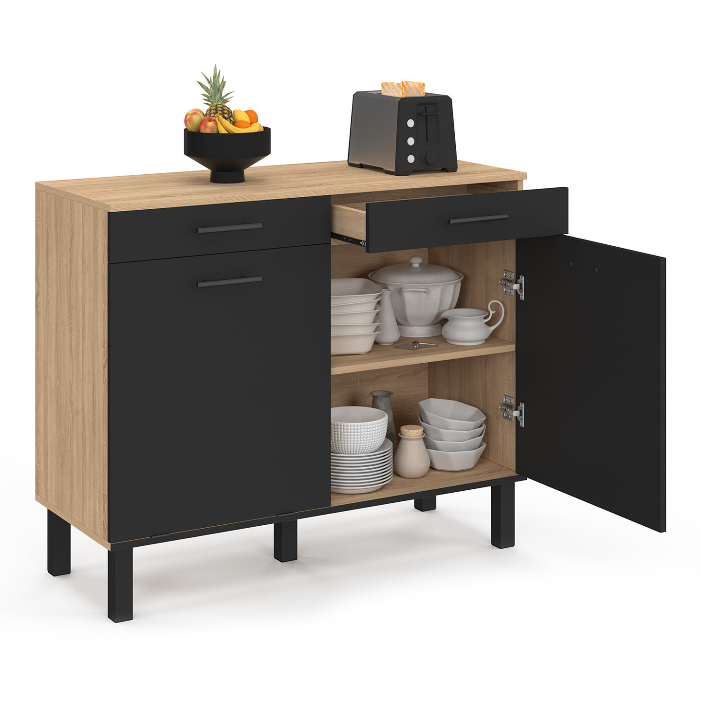 Buffet Bas Cuisine Avec Plan De Travail