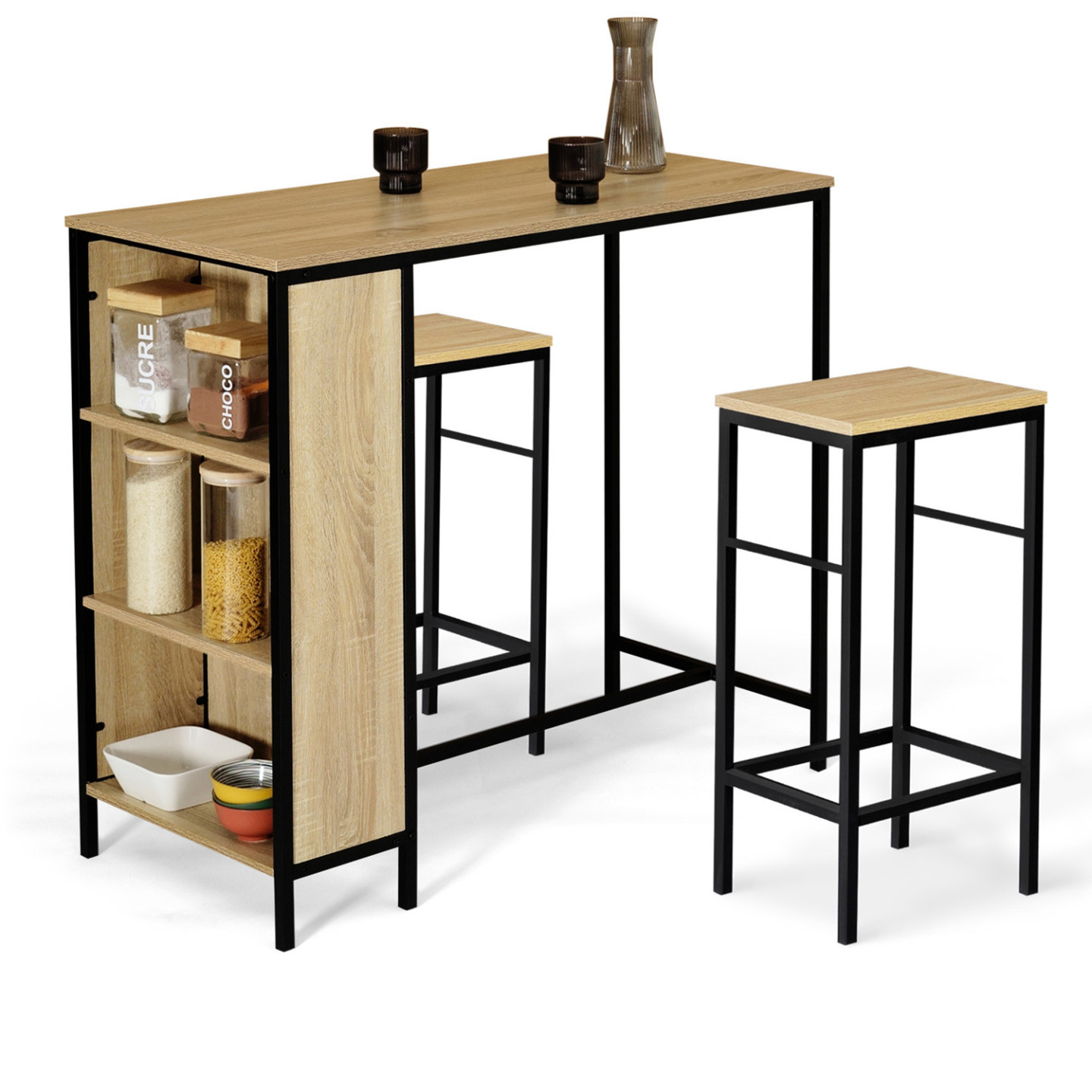 Table haute avec tabourets pour 2 personnes - DETROIT | ID Market