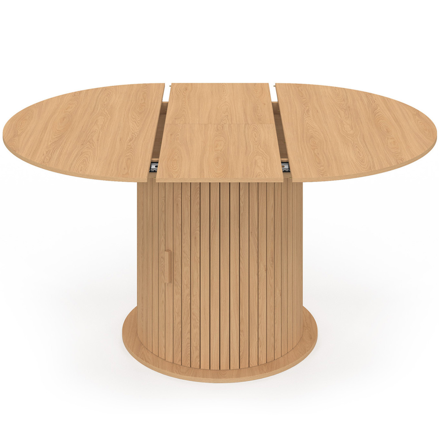 Mesa de comedor redonda extensible para 4-8 personas con patas de ...
