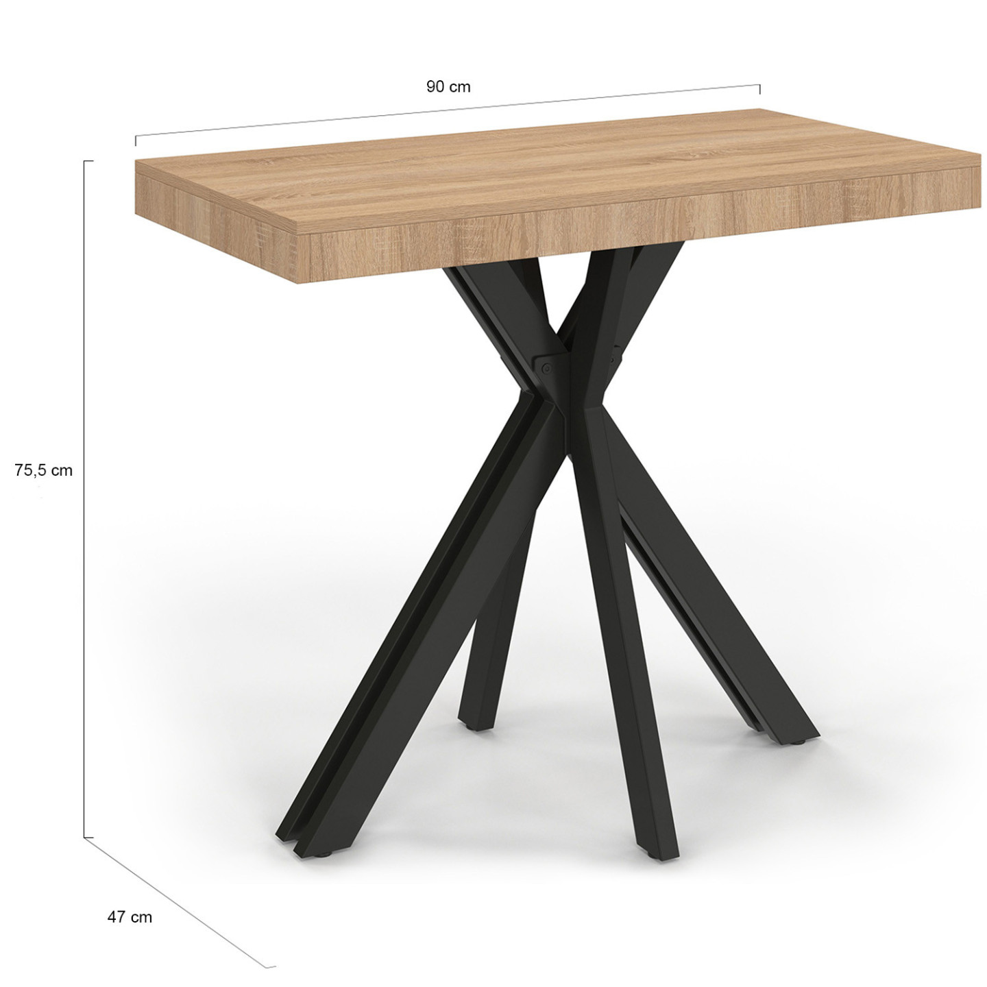 Table console extensible 10 personnes 235 cm multi-usages design ...