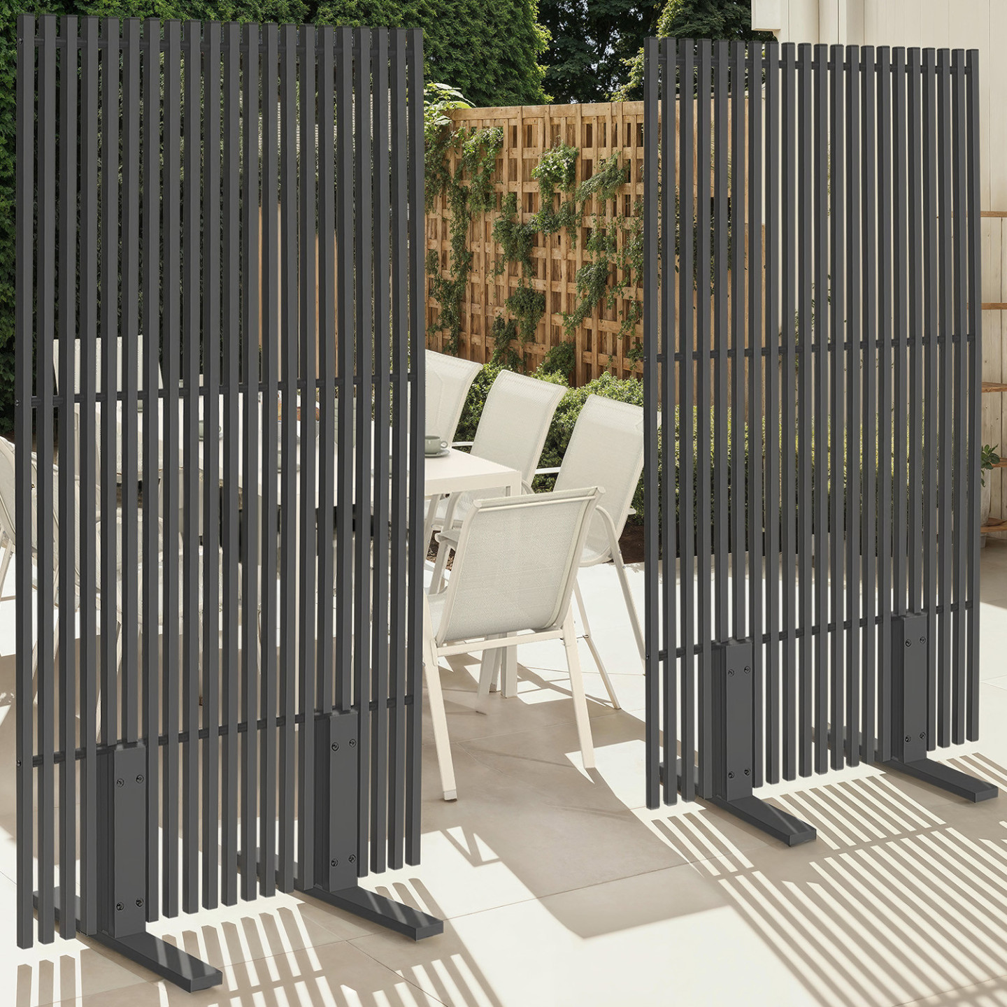 Lot de 2 paravents extérieurs ajourés claustra décoratif 80 x 150 cm ...